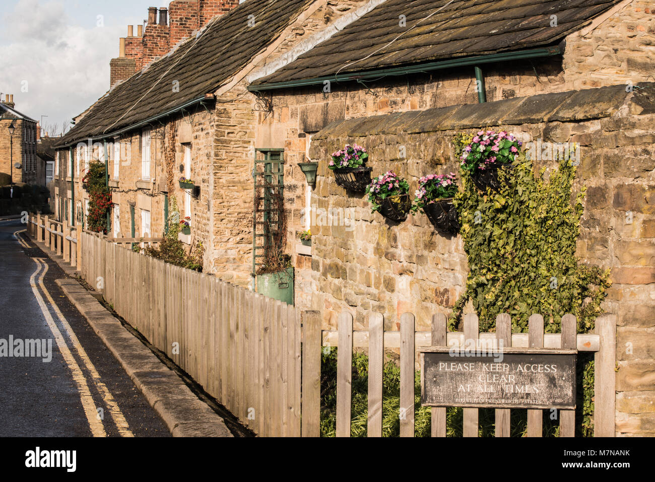 old village of Wentworth Yorkshire England Ray Boswell Stock Photo - Alamy
