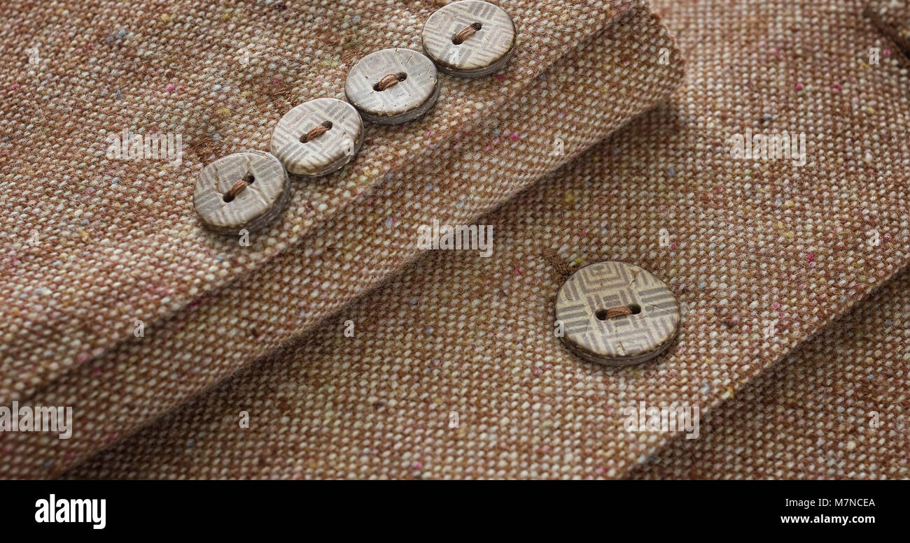 Suit jacket button details Stock Photo - Alamy