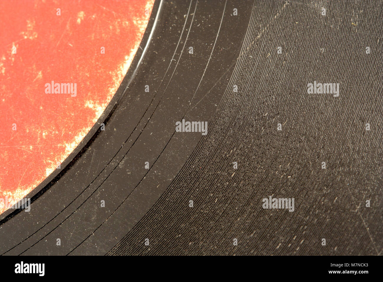 A Old record album macro Stock Photo - Alamy