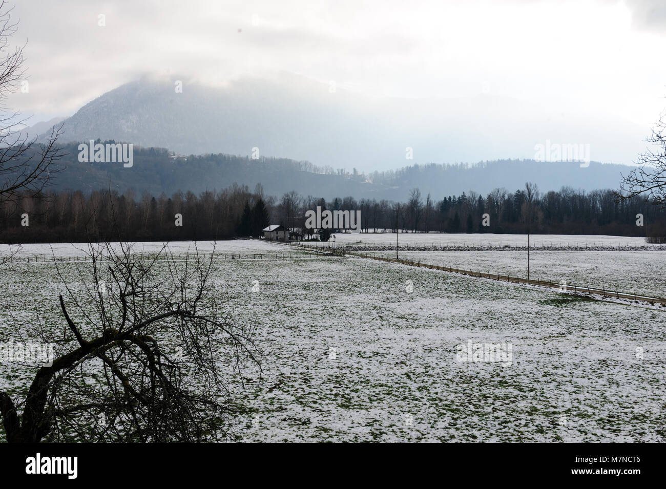 Winter in the Savoy Area in Southern France Stock Photo - Alamy
