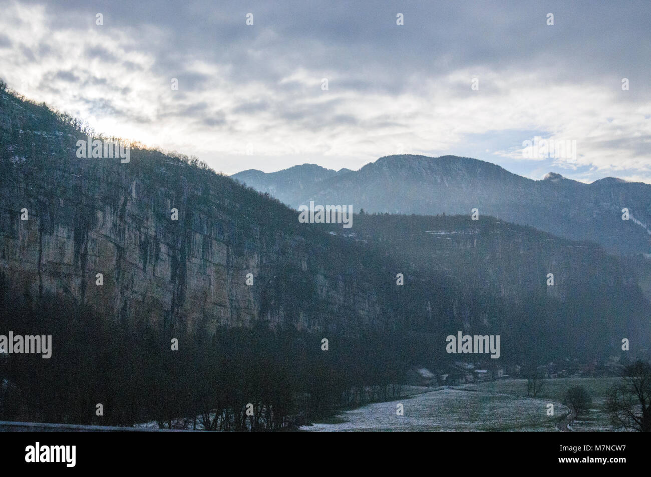 Winter in the Savoy Area in Southern France Stock Photo - Alamy