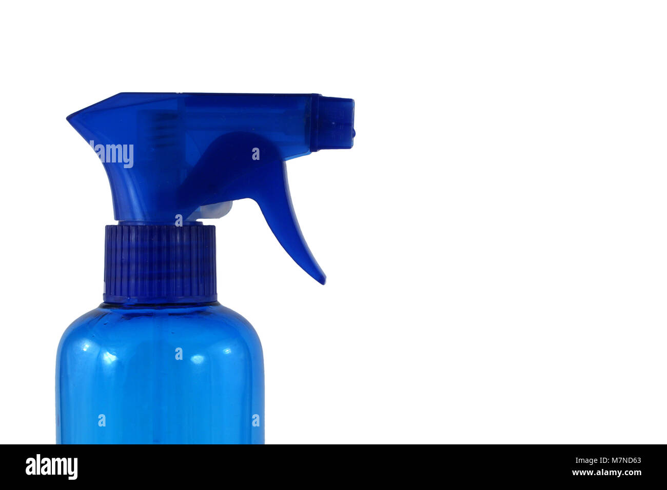 A isolated blue spray bottle Stock Photo - Alamy