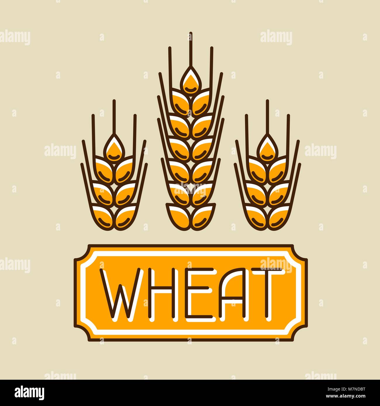 Wheat Grain Emblem Vector High Resolution Stock Photography and Images ...