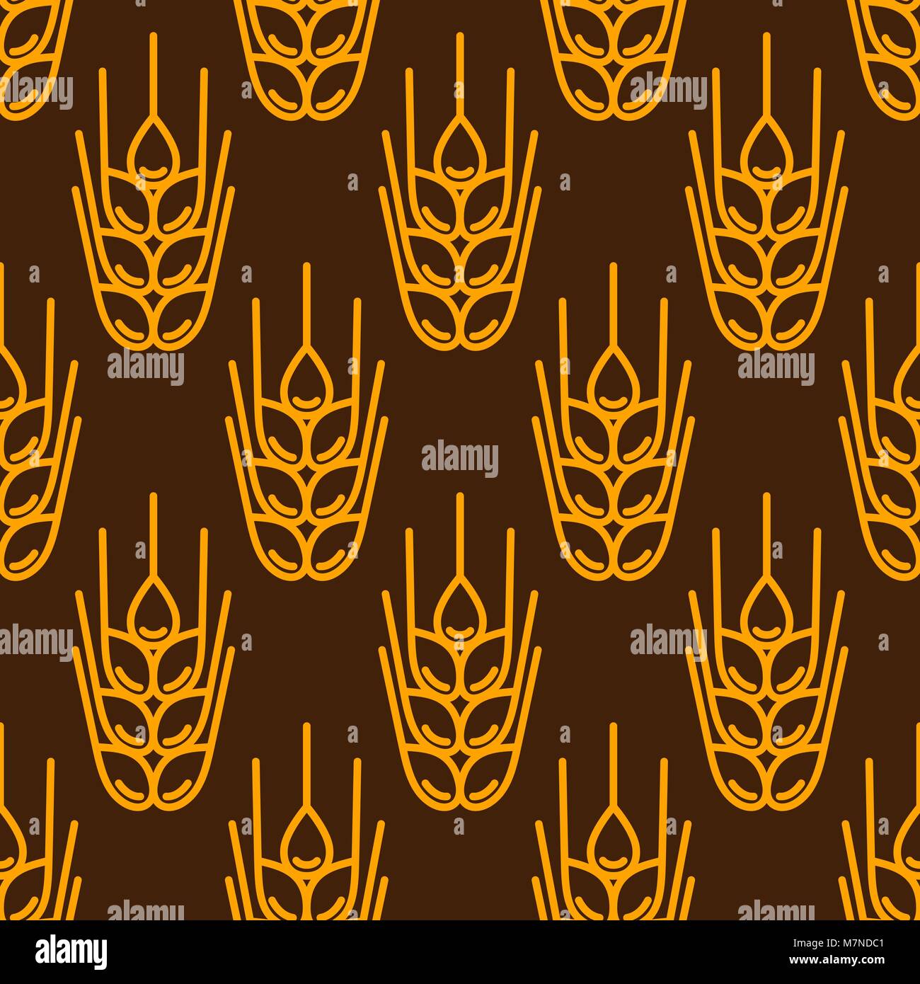Barley field backdrop Stock Vector Images - Alamy