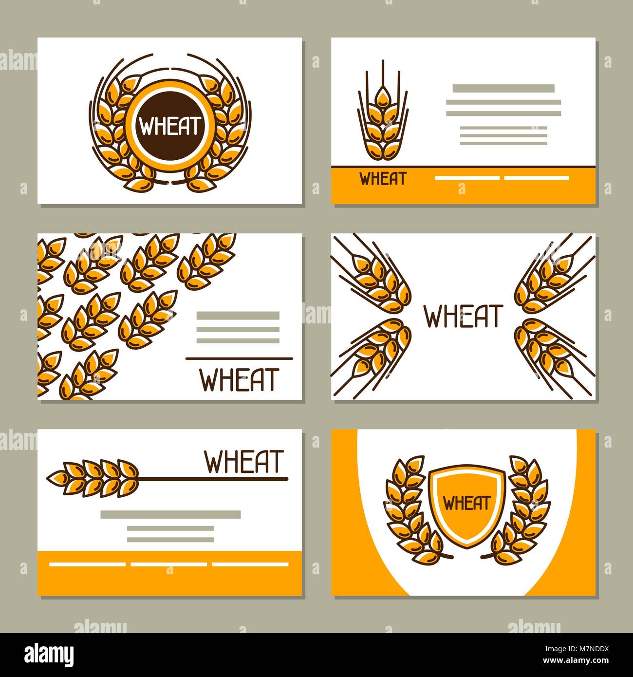 Wheat seed label Stock Vector Images - Alamy