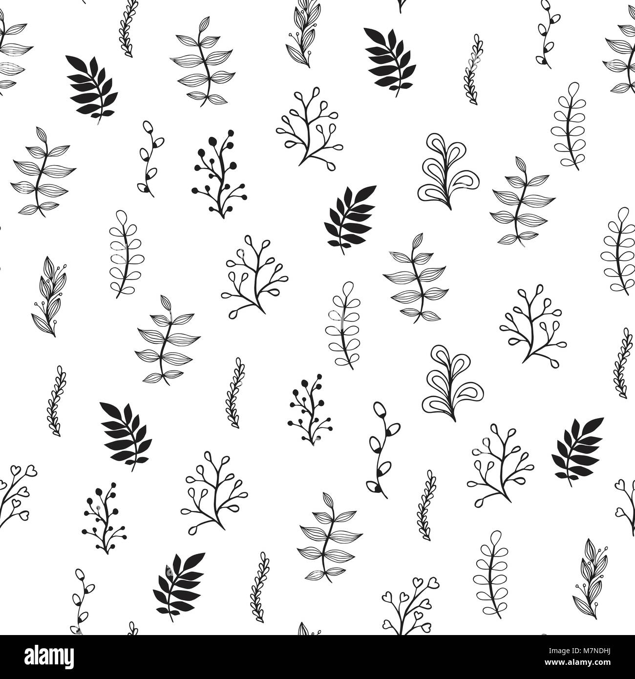 Floral seamless pattern. Plant texture for fabric, wrapping, wallpaper ...