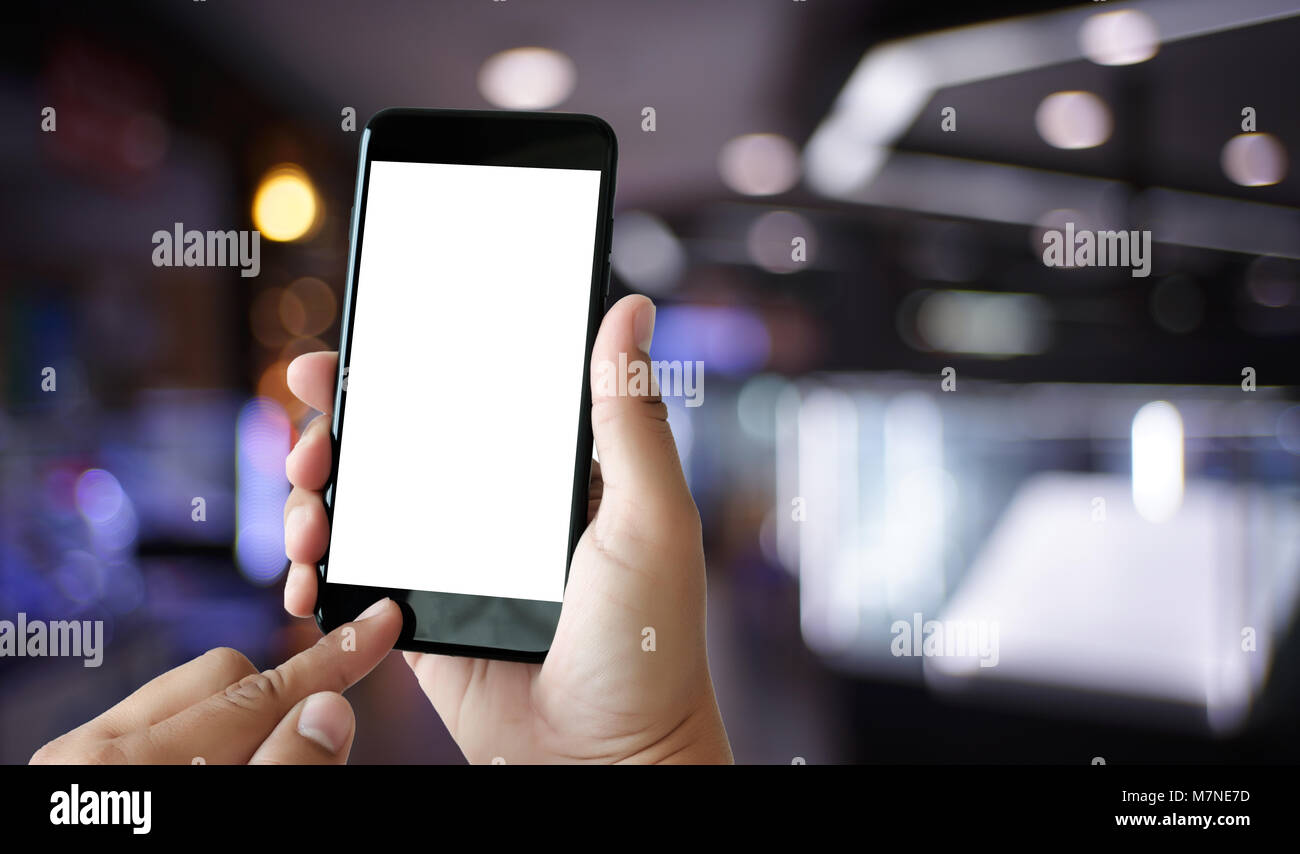 Close up man hands using smart phone Technology and phone technology ...