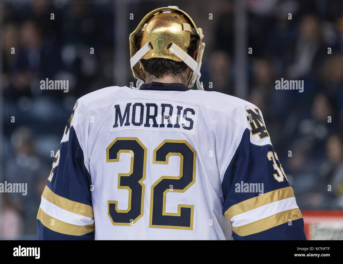 South Bend, Indiana, USA. 10th Mar, 2018. Notre Dame goaltender Cale ...