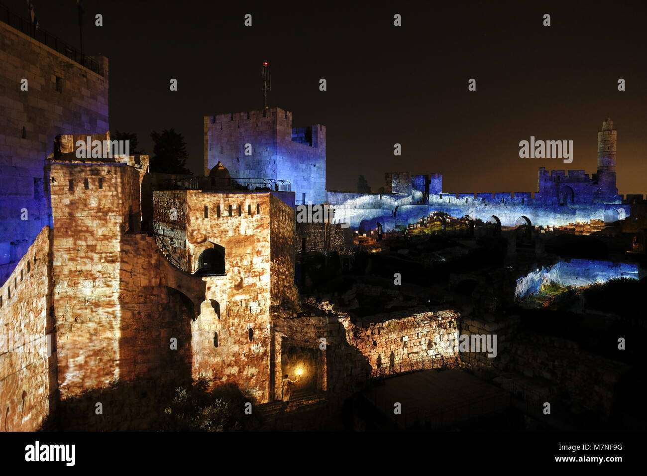 Jerusalem, Israel, 11 March, 2018. A new audio-visual display is ...