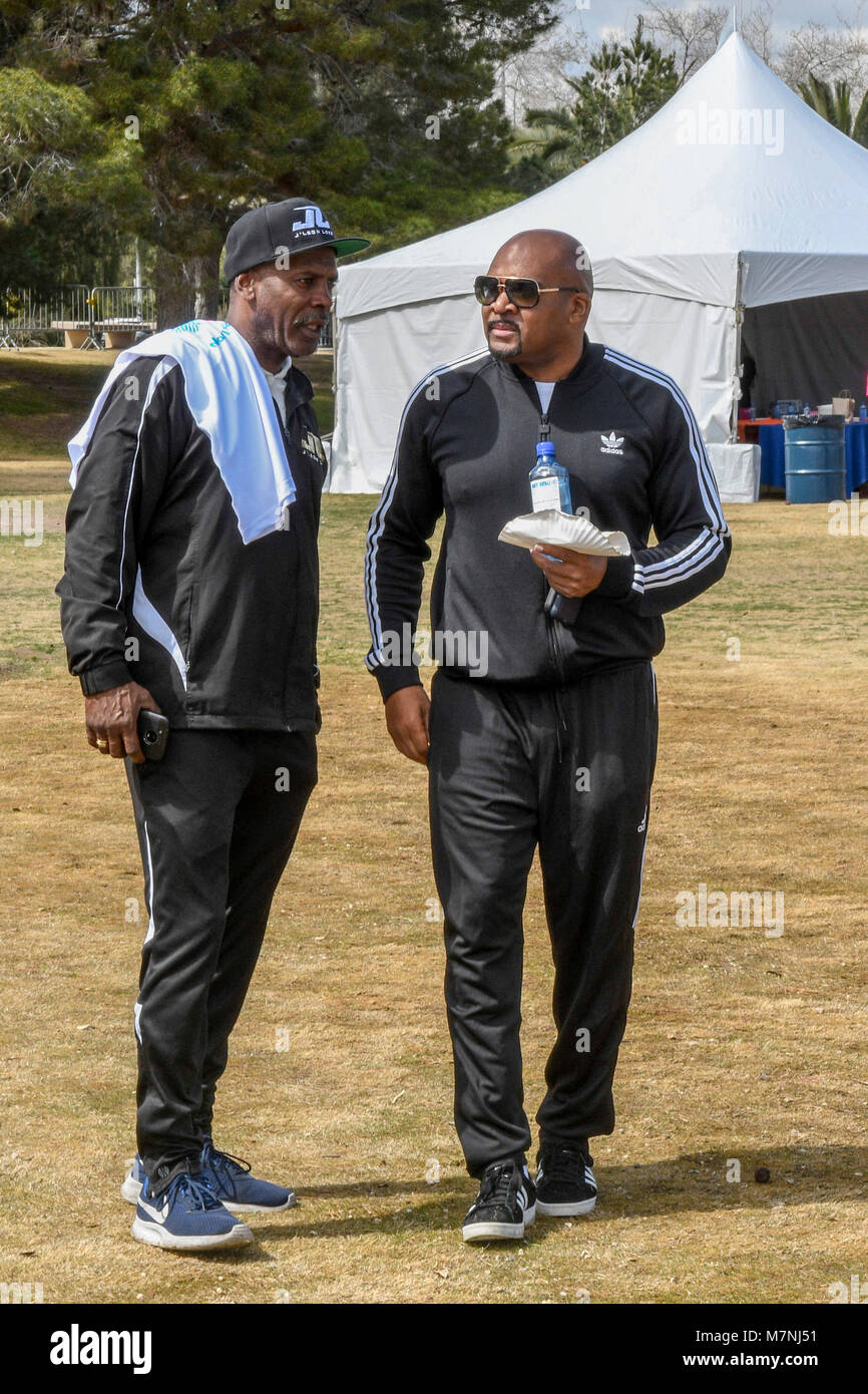 Las Vegas, NV, USA. 11th Mar, 2018. Leonard Ellerbe Floyd Mayweather Jr ...