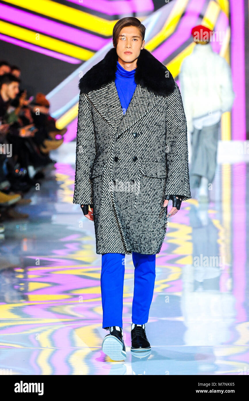 Toronto, Canada. 11th Mar, 2018. Fashion models represent new Fall ...