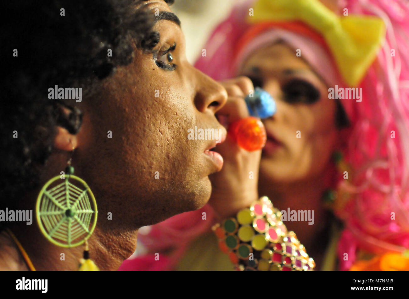 March 12, 2018 - Drag Queens play open-air football in celebration of a ...