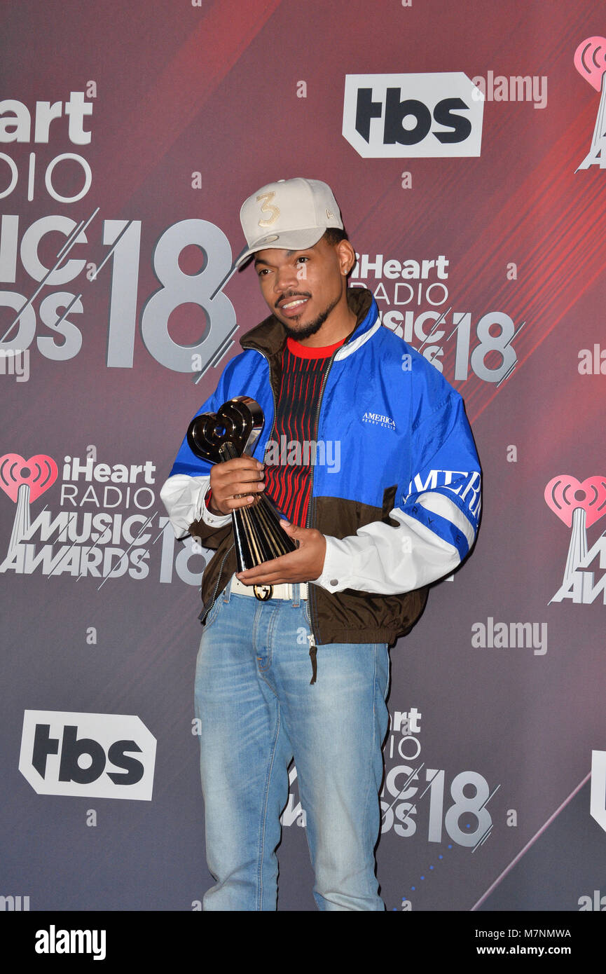 Los Angeles, USA. 11th Mar, 2018.Chance The Rapper at the 2018 ...