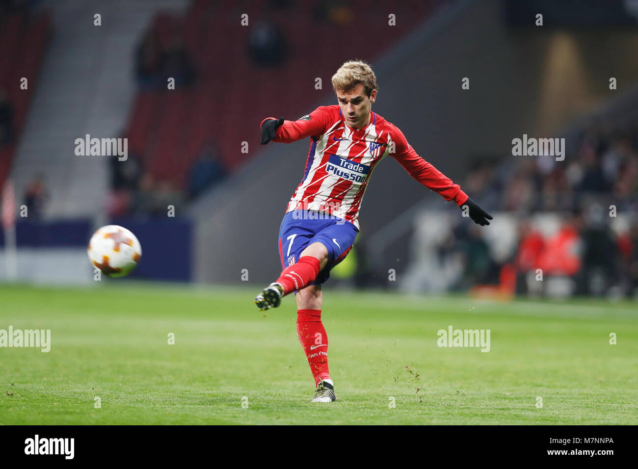 Madrid, Spain. 8th Mar, 2018. Antoine Griezmann (Atletico) Football ...