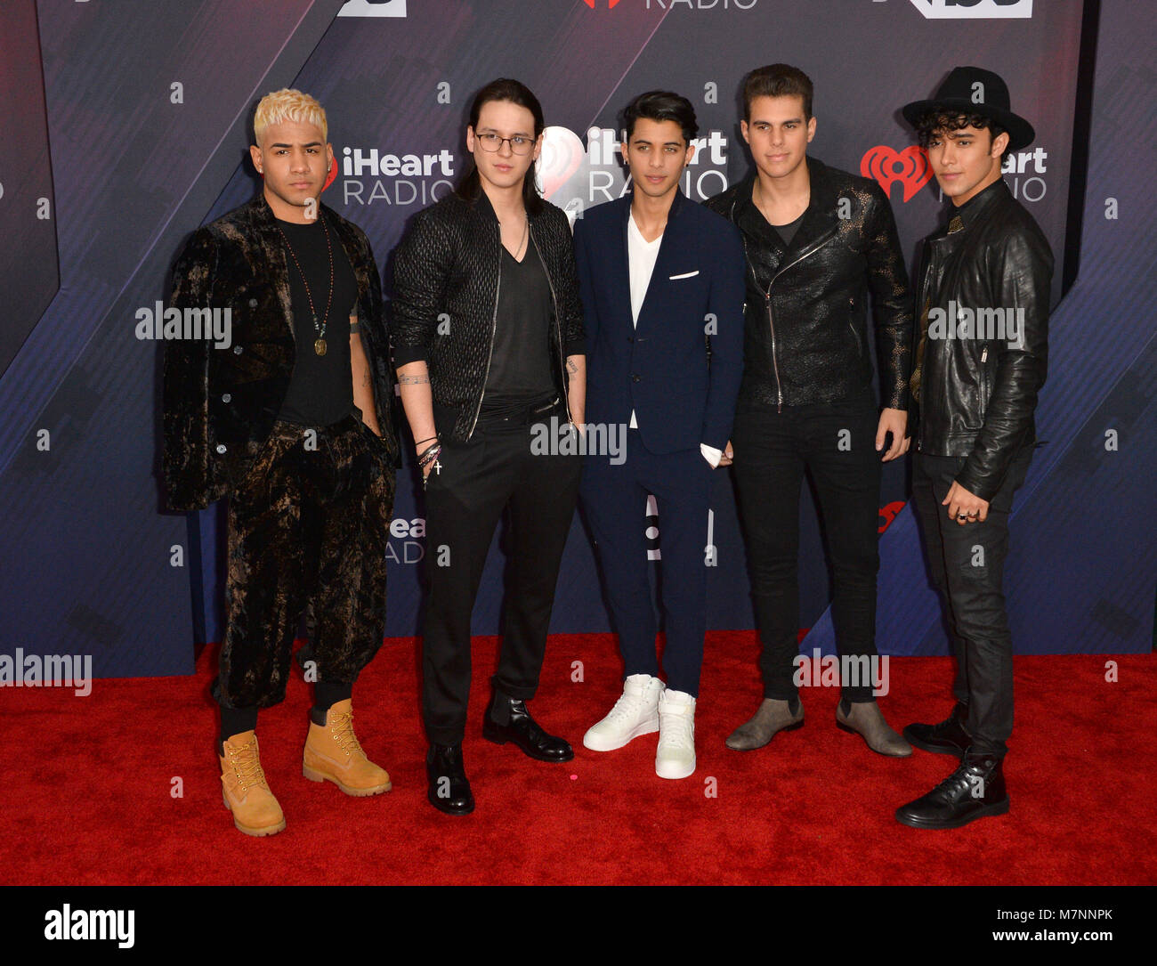 Los Angeles, USA. 11th Mar, 2018.CNCO at the 2018 iHeartRadio Music ...