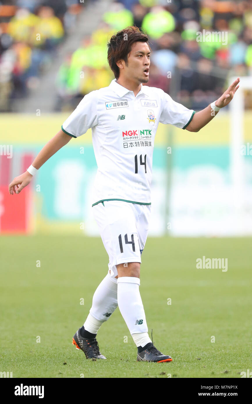 Fukuda Denshi Arena, Chiba, Japan. 11th Mar, 2018. Koya Kazama (FC Gifu), MARCH 11, 2018 ...