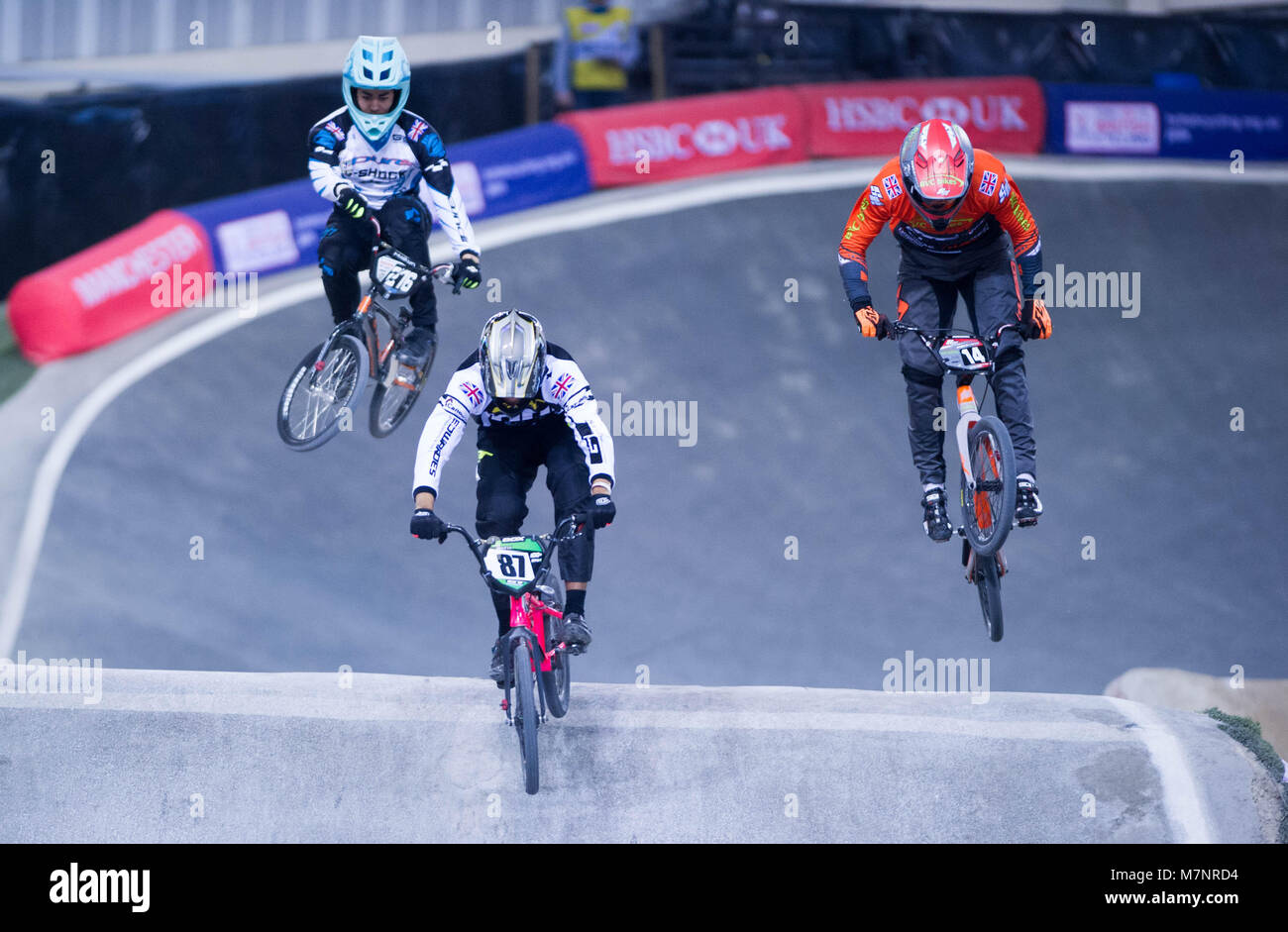 National Cycling Centre, Manchester, UK, 11th March 2018. Kye Whyte ...
