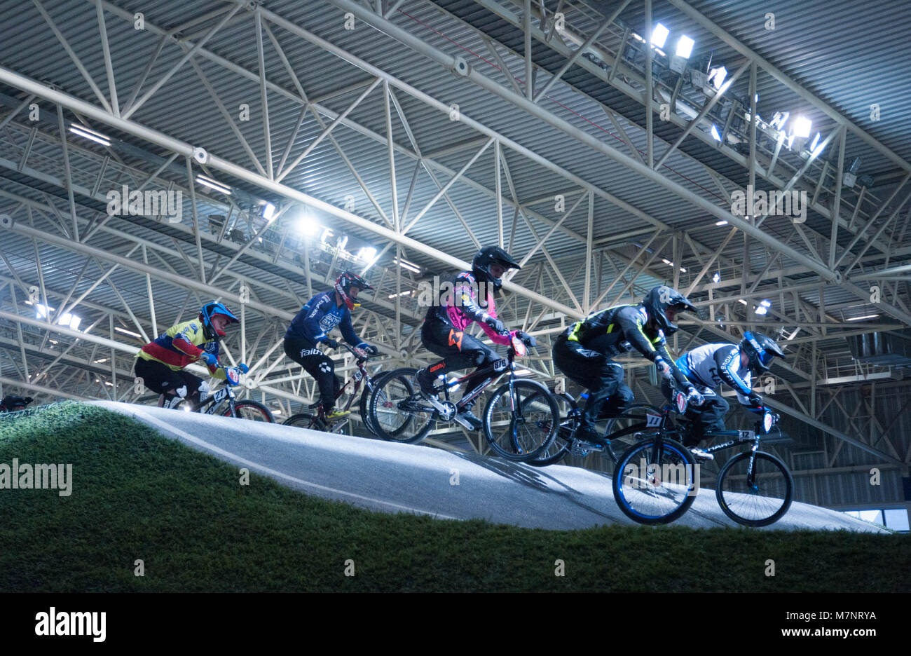 National Cycling Centre, Manchester, UK, 11th March 2018. Action from ...