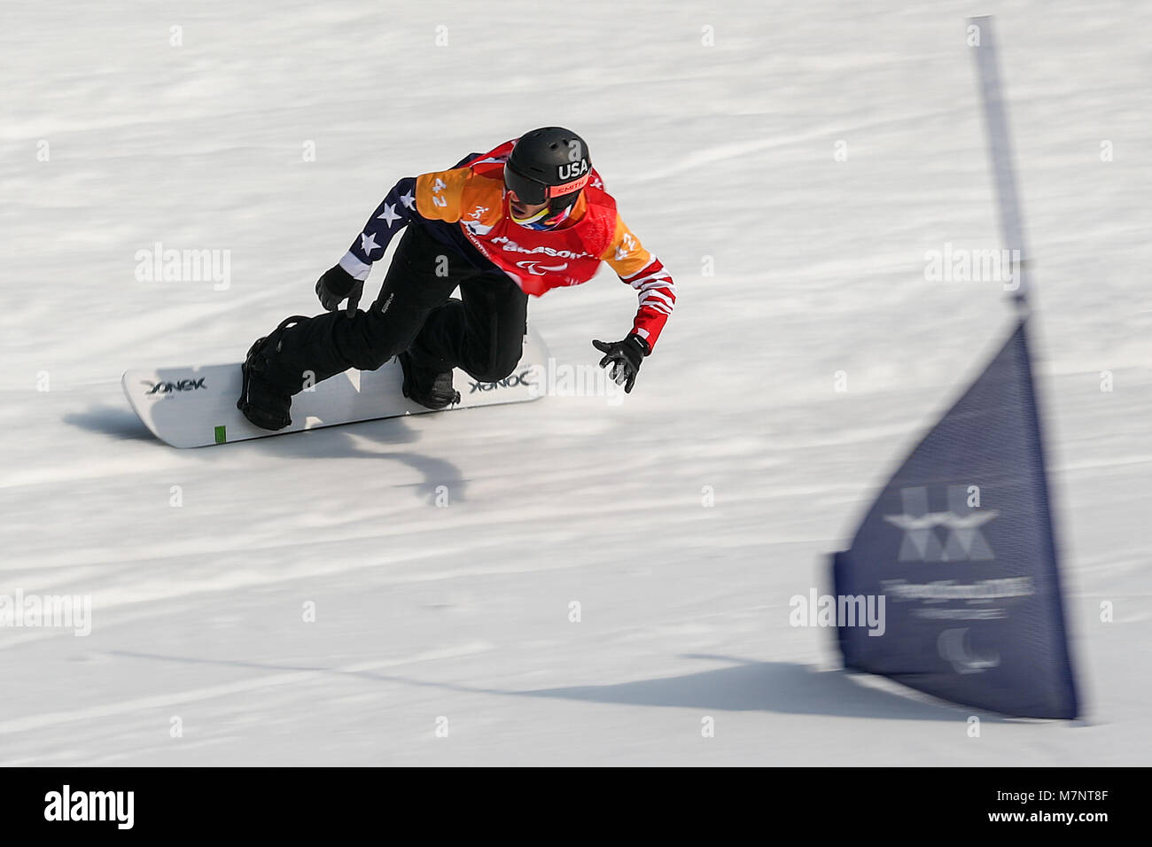 PyeongChang, South Korea. 12th Mar, 2018. Paralympics, Jeongseon Alpine ...
