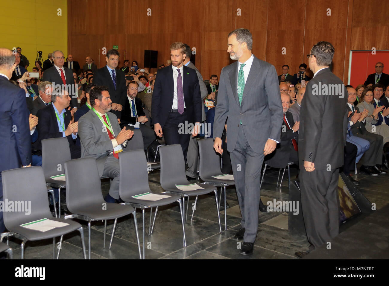 Spanish King Felipe VI during the inauguration of the 1 edition of ...