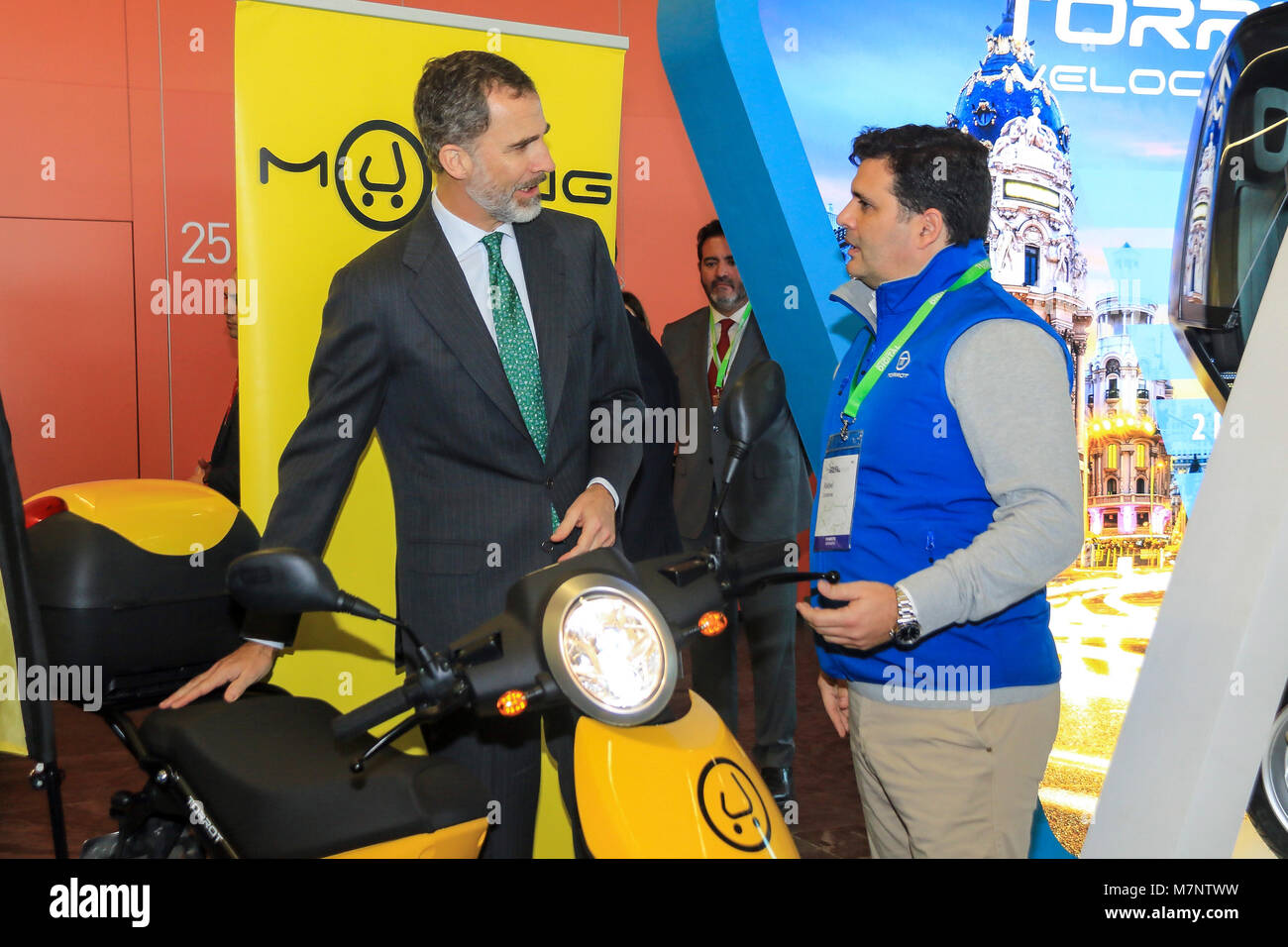 Spanish King Felipe VI during the inauguration of the 1 edition of ...