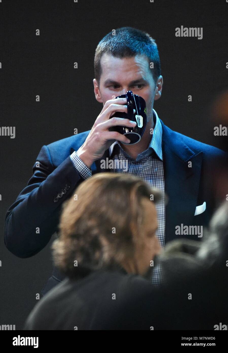New York, NY, USA. 12th Mar, 2018. Tom Brady, seen on Good Morning ...