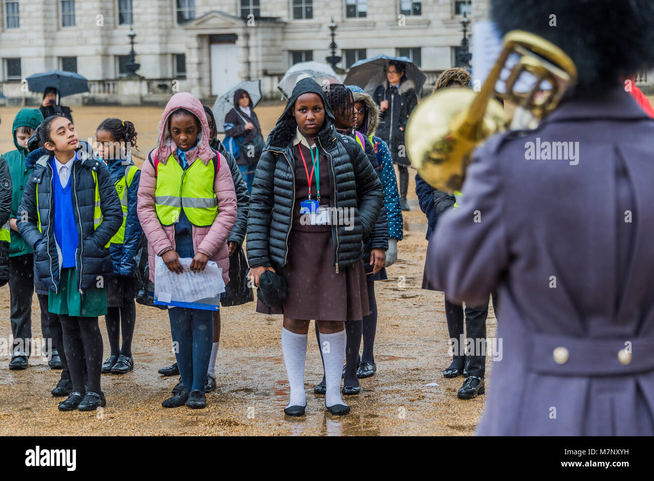 London, UK. 12th March, 2018. Time for reflection during the short ...