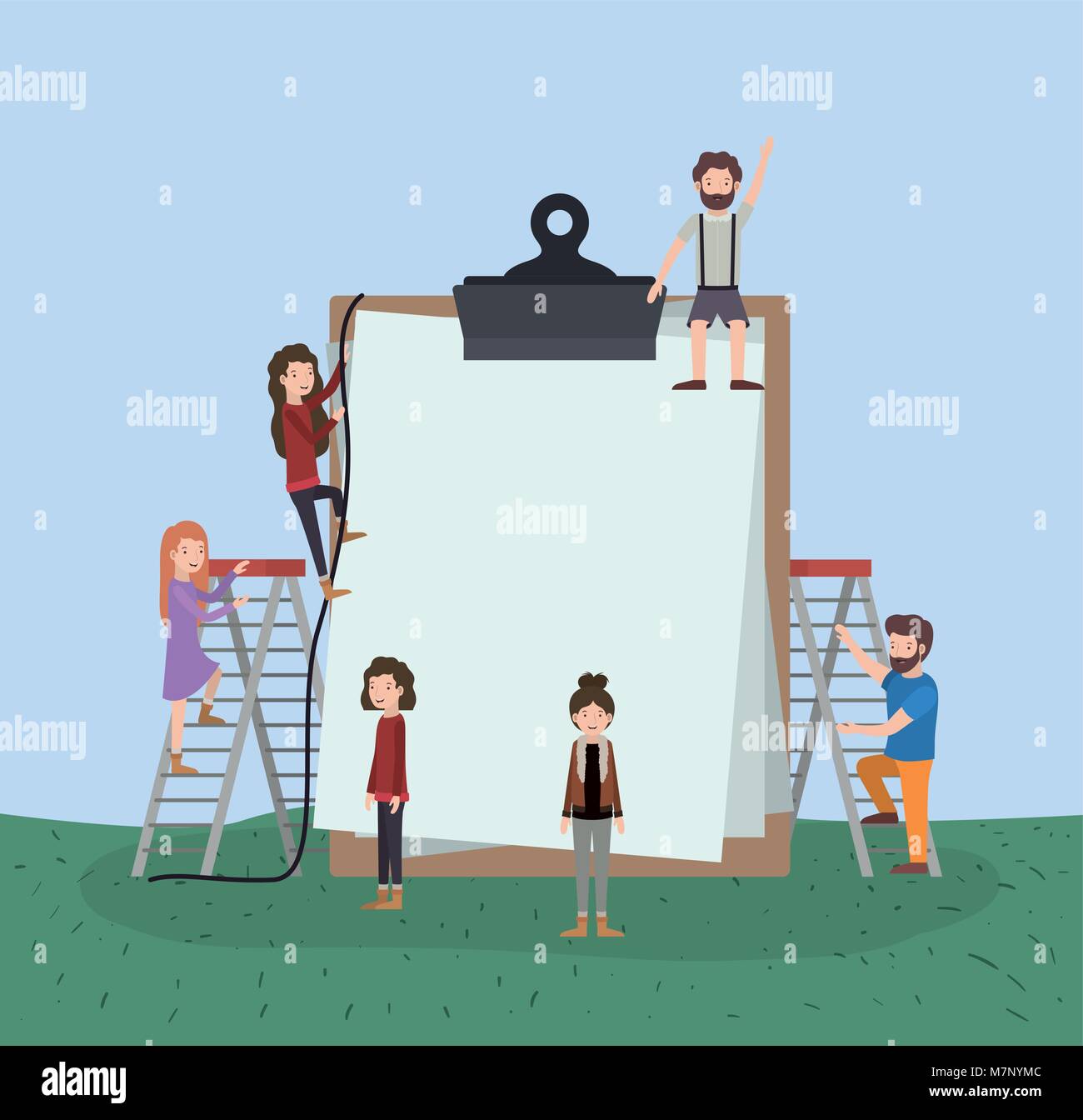 User interface concept clipboard Stock Vector Images - Alamy