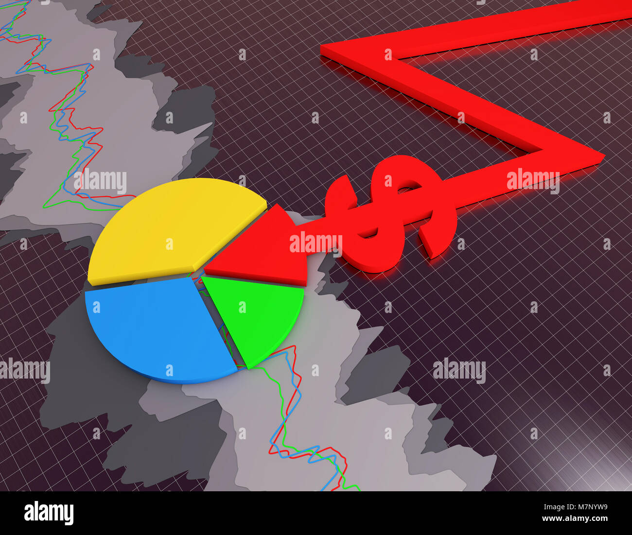Financial wealth accumulation, market development, success arrow and ...