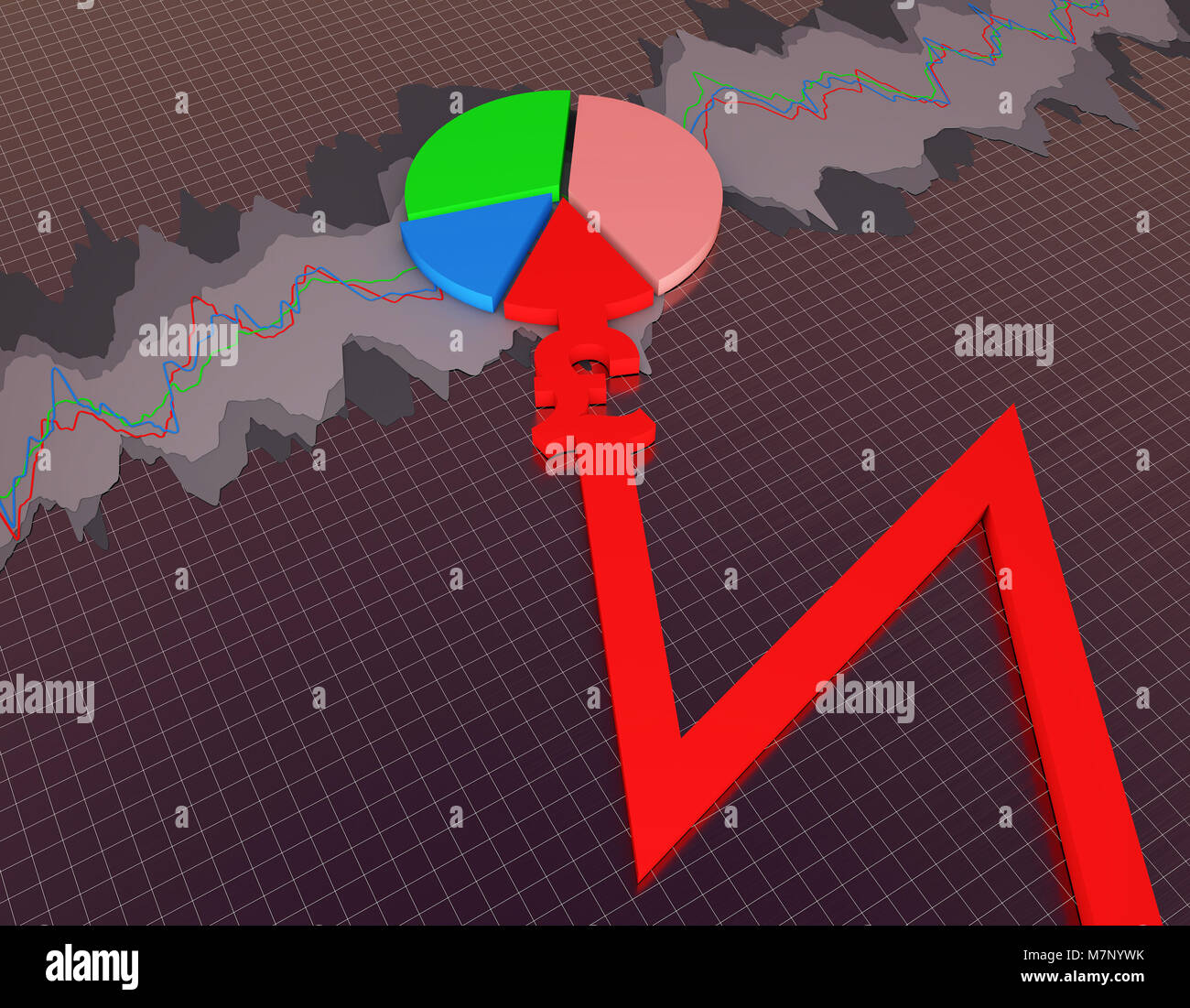 Financial wealth accumulation, market development, success arrow and ...