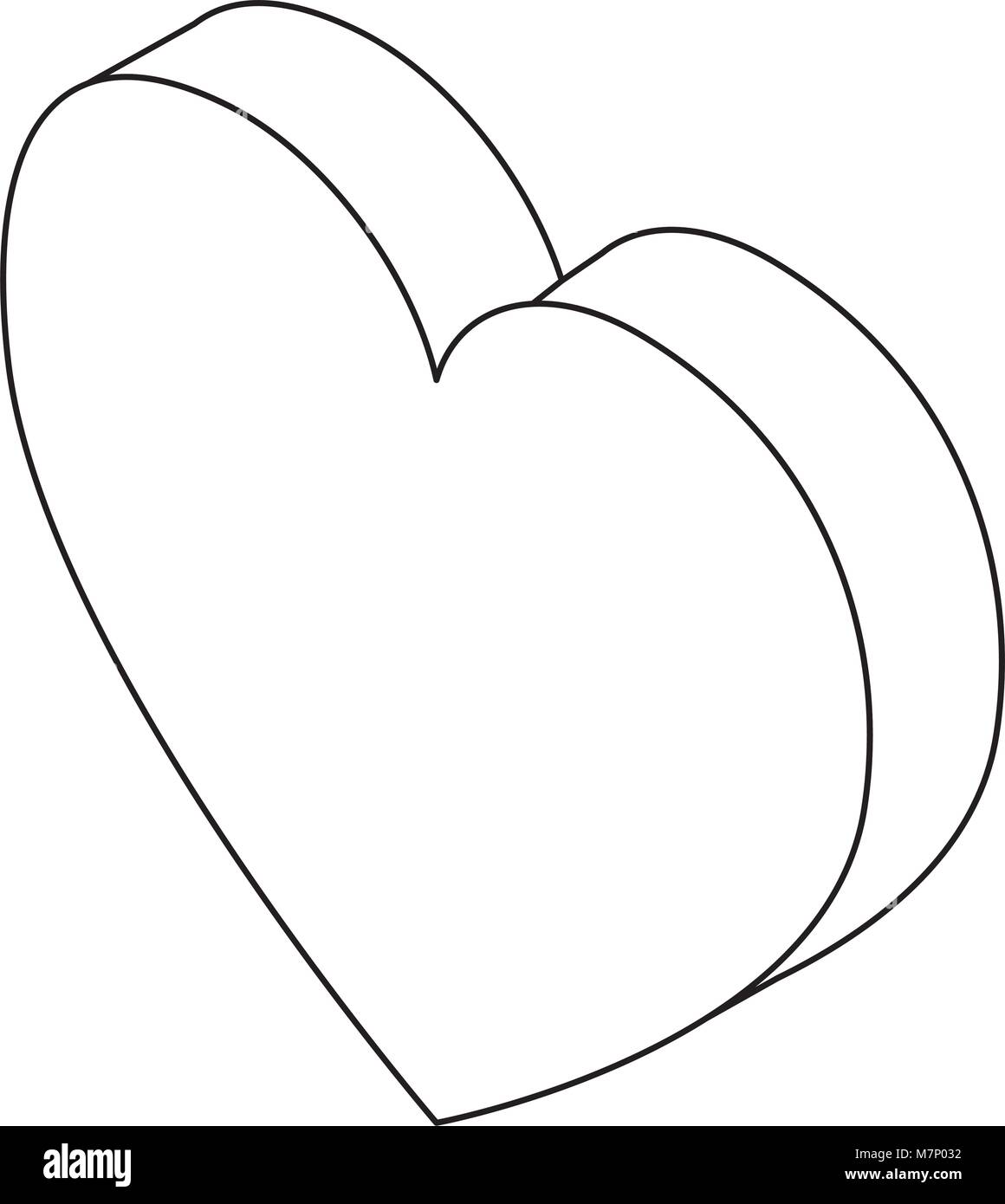 heart love isometric icon Stock Vector Image & Art - Alamy