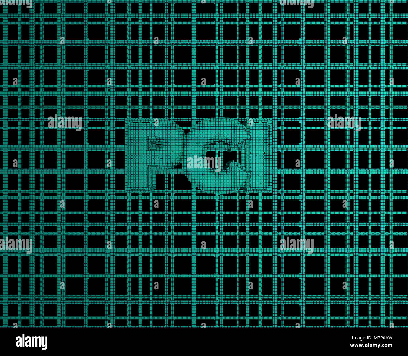 Future technology data, science and technology icon display Stock Photo ...