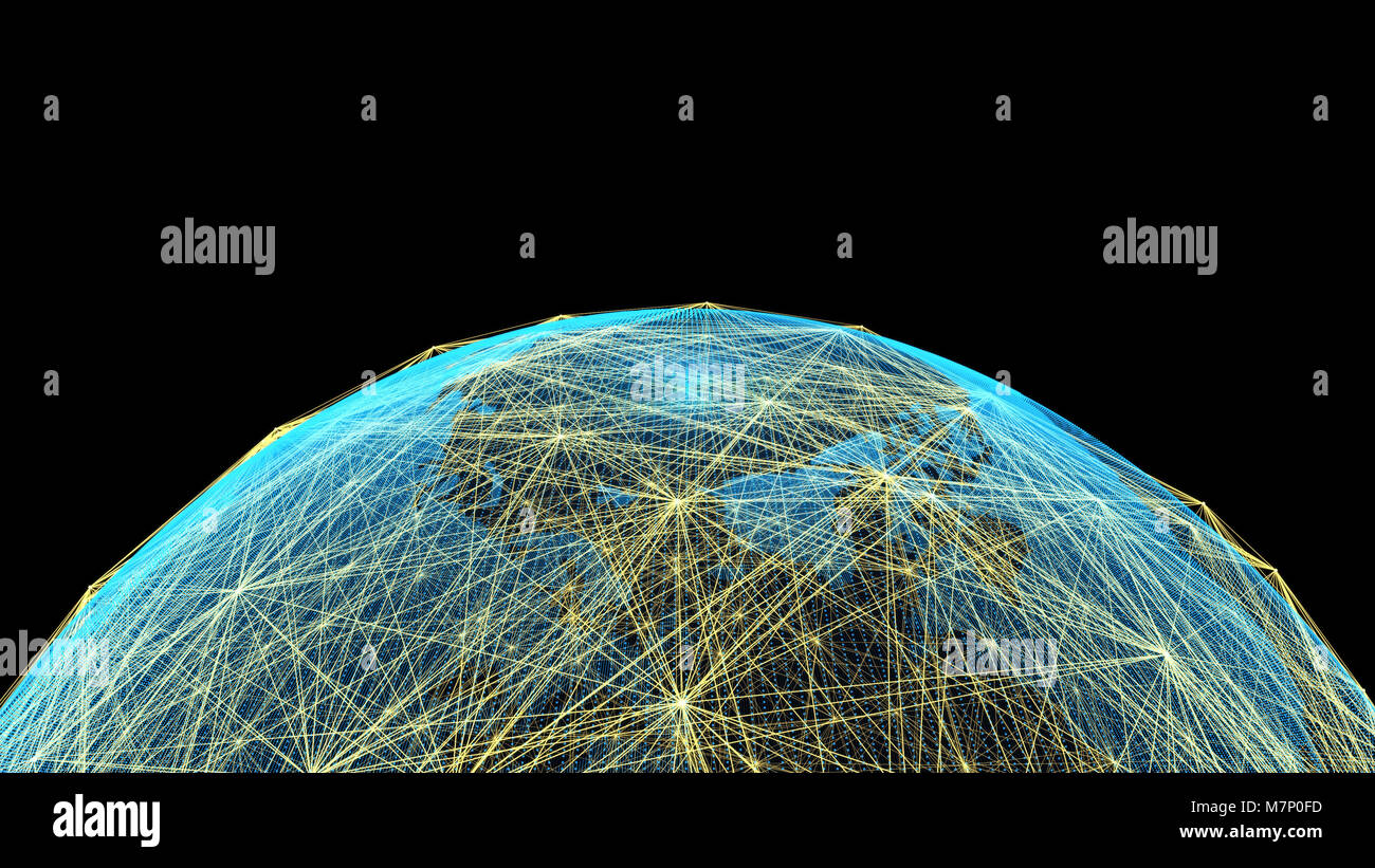 Global Internet Technology Connection, Network Connection, Programming ...
