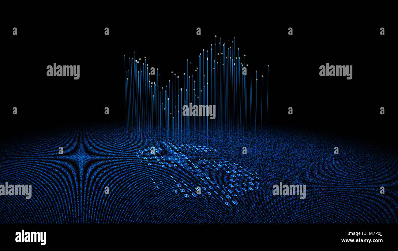 Financial Digital Technology, Currency Symbols and Binary Codes ...