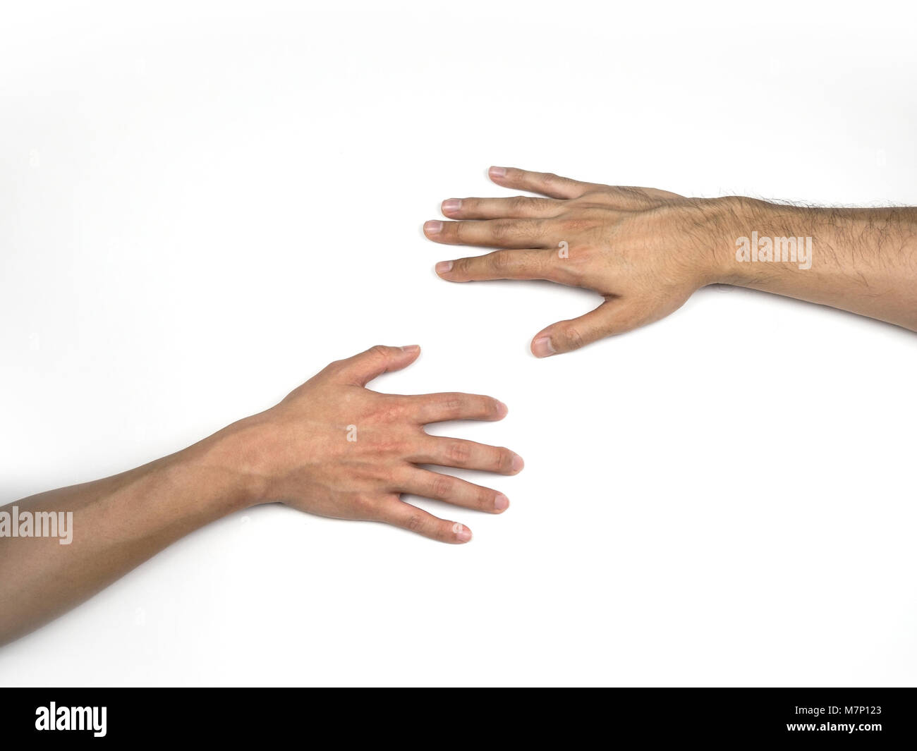 Hands reaching for each other hi-res stock photography and images - Alamy