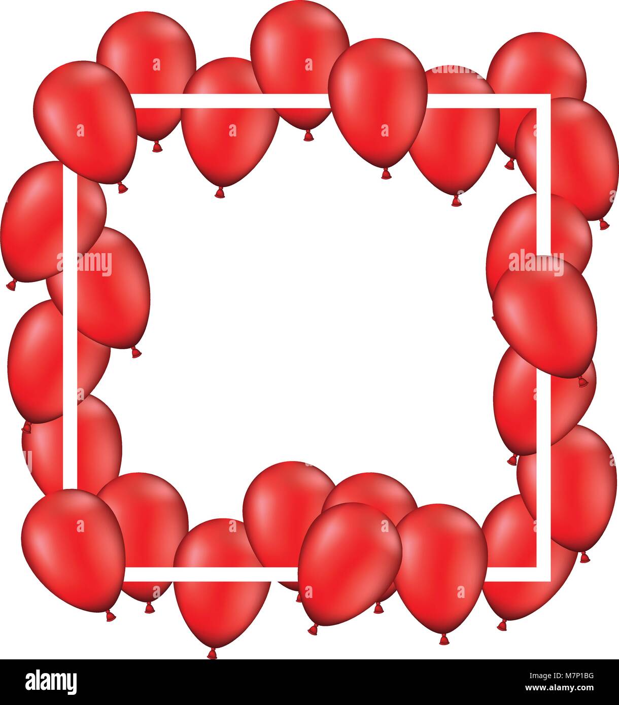 balloons air party decorative frame Stock Vector Image & Art - Alamy