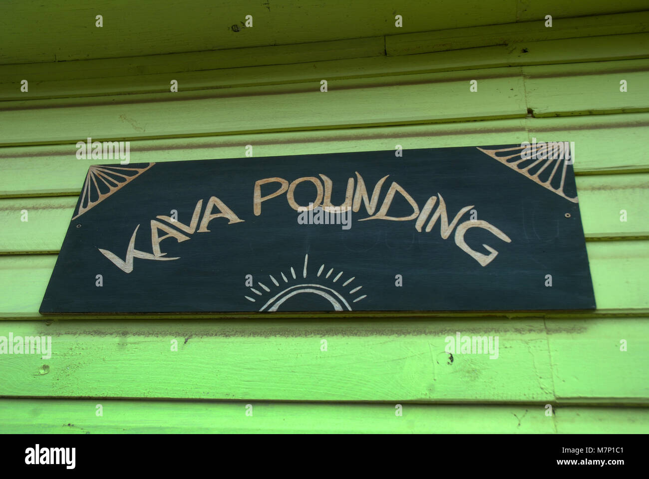 Kava pounding Factory, Lautoka, Fiji Stock Photo - Alamy