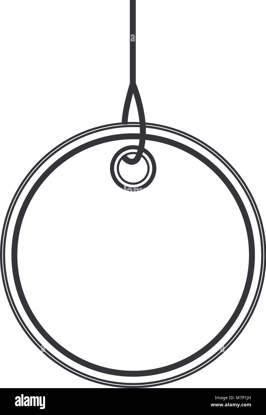 commercial hangtag with circular shape hanging Stock Vector Image & Art ...