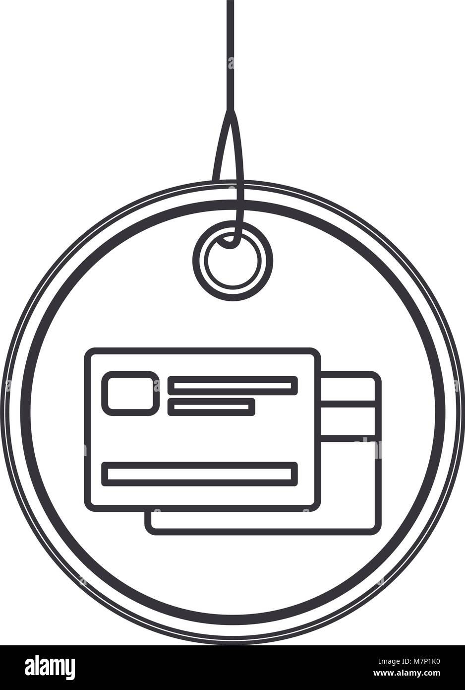 commercial hangtag with credit card hanging Stock Vector Image & Art ...