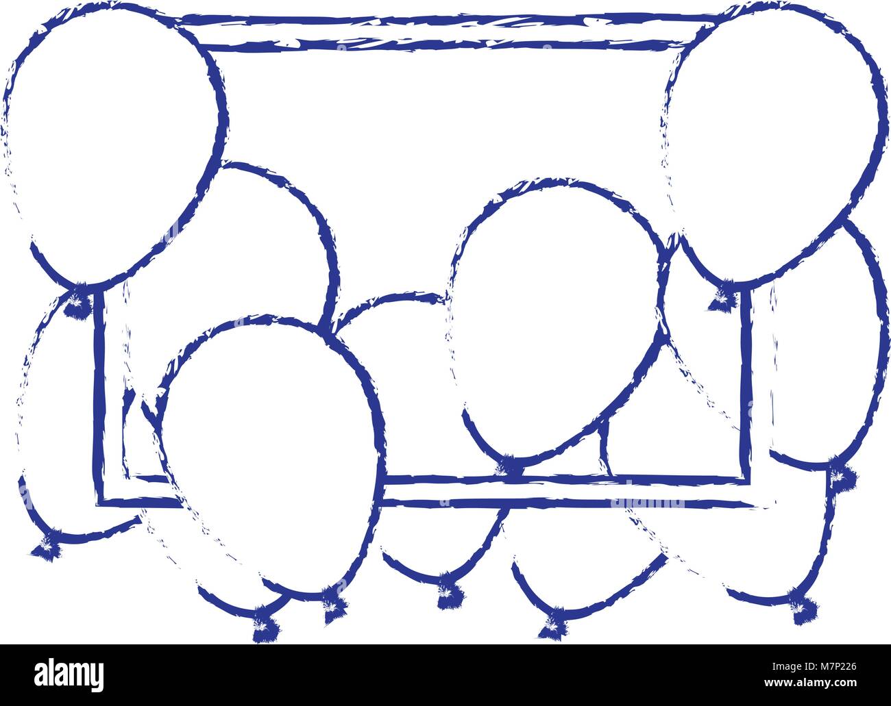 balloons air party decorative frame Stock Vector Image & Art - Alamy