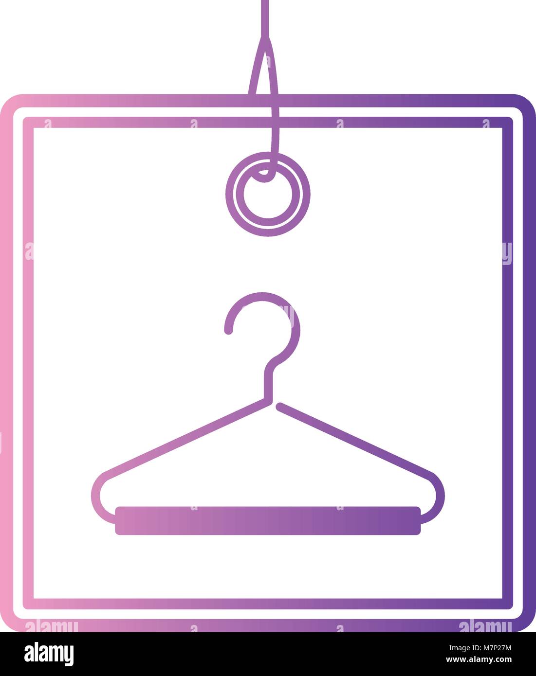 commercial hangtag with wire clothes hook Stock Vector Image & Art - Alamy