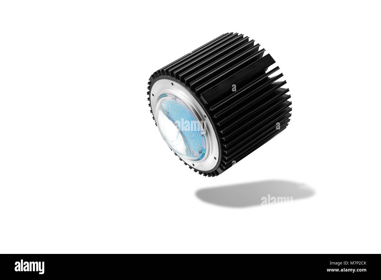 Industrial led bulb with big lens at white isolated background Stock ...