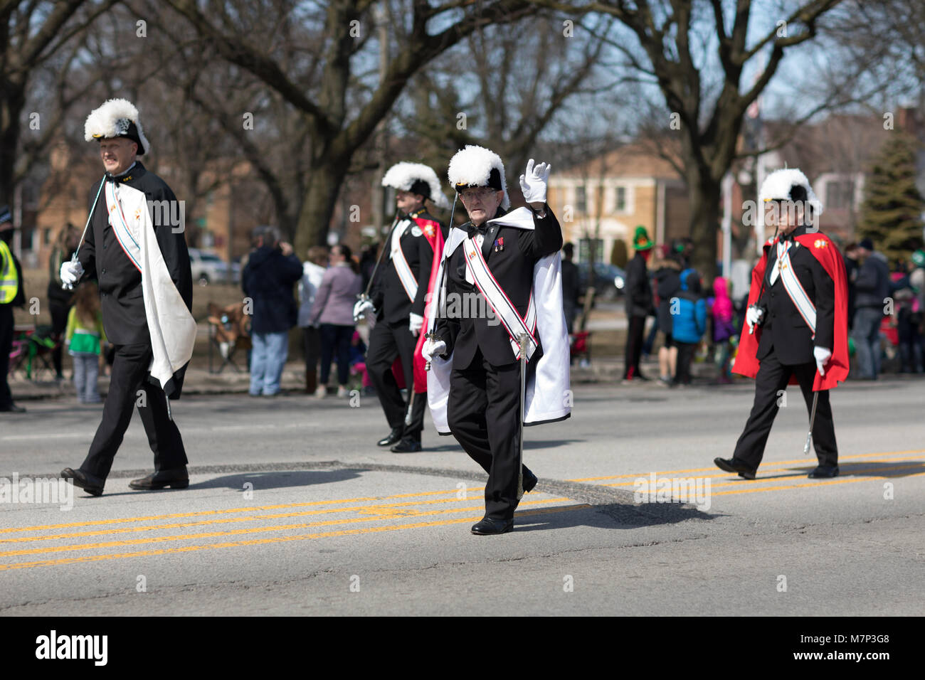 Chicago, Illinois, USA - March 11, 2018, The South Side Irish Parade is ...