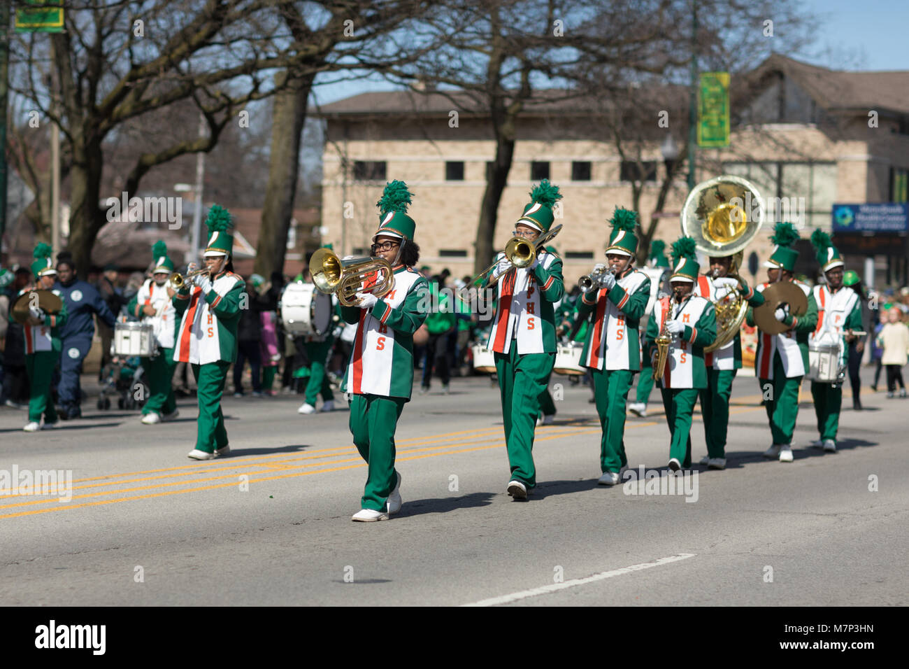 Chicago, Illinois, USA - March 11, 2018, The South Side Irish Parade is ...