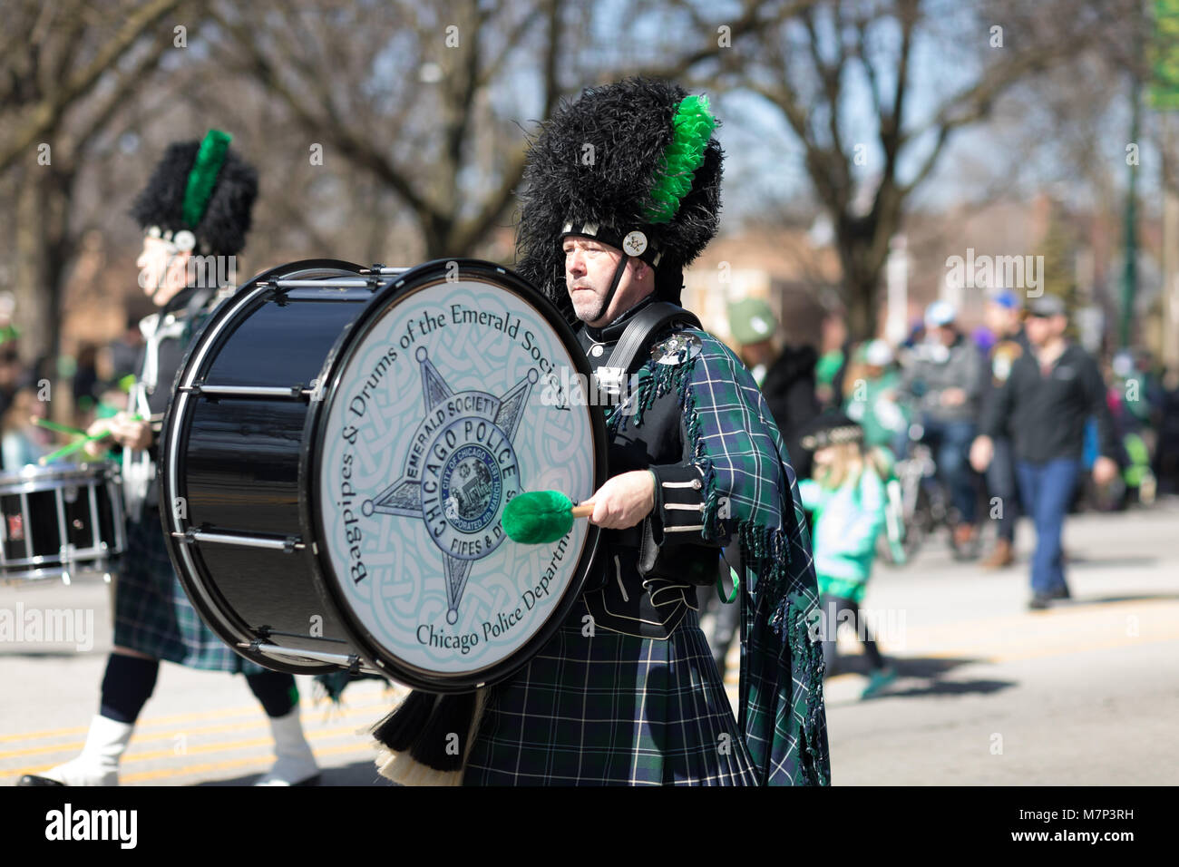 Chicago, Illinois, USA - March 11, 2018, The South Side Irish Parade is ...