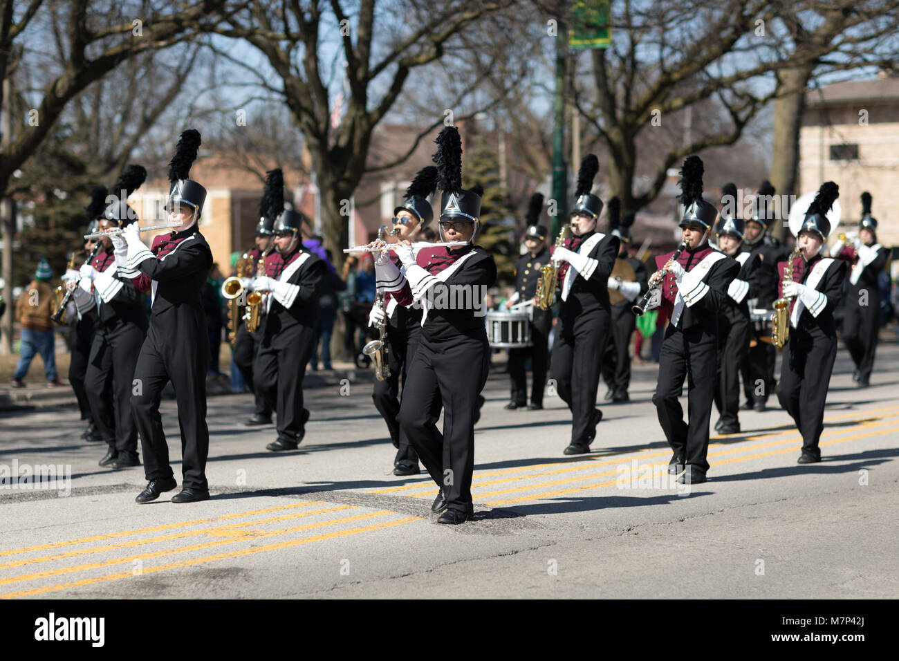 Chicago, Illinois, USA - March 11, 2018, The South Side Irish Parade is ...
