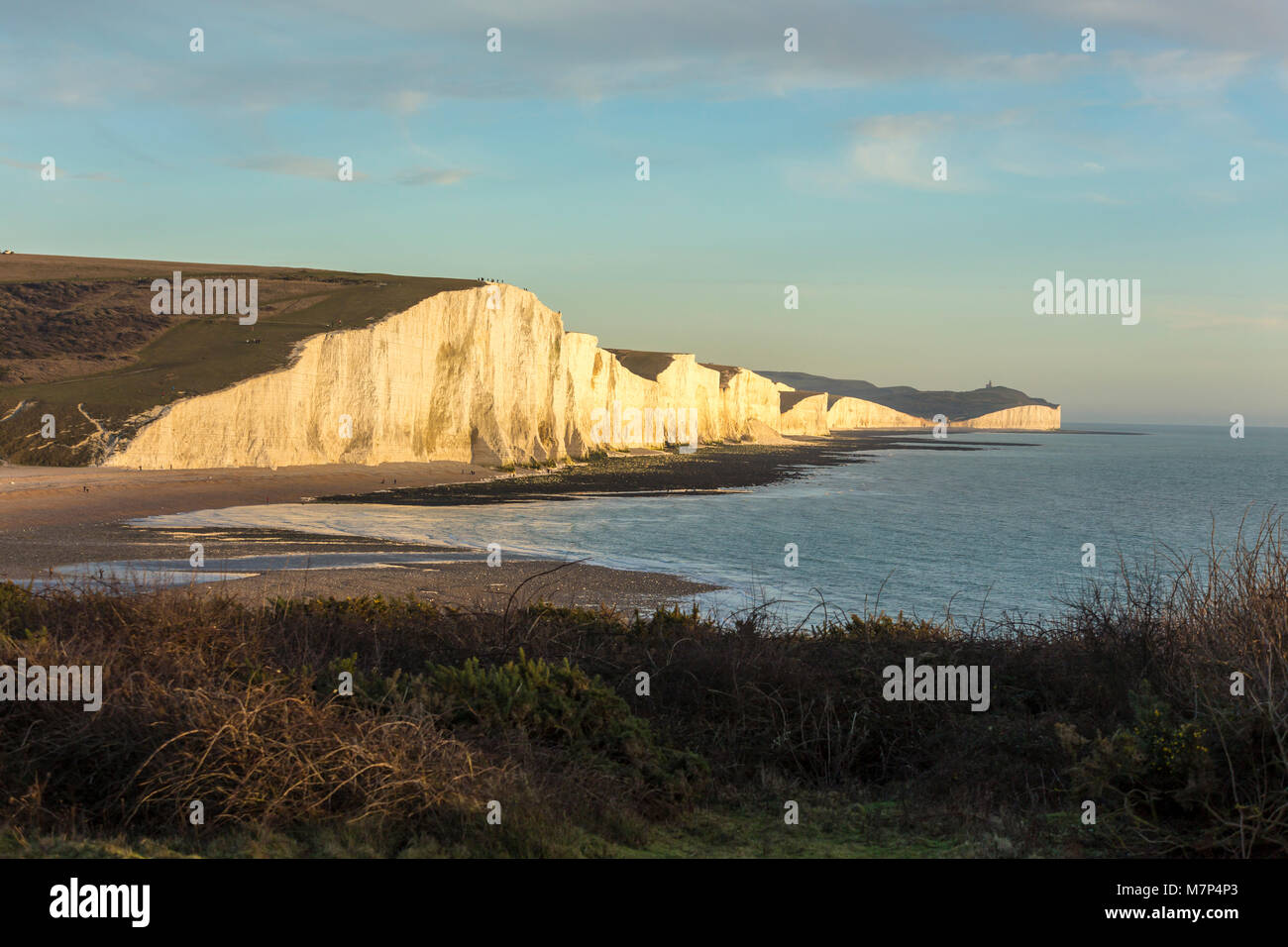 The Seven Sisters is a series of chalk cliffs by the English Channel ...