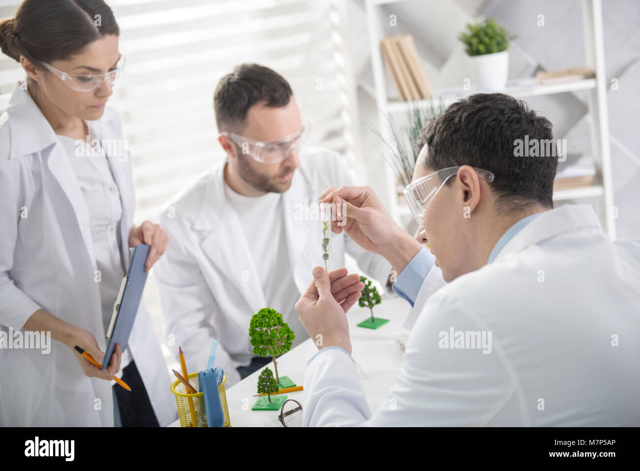 Professional ecologists conducting new experiments Stock Photo - Alamy