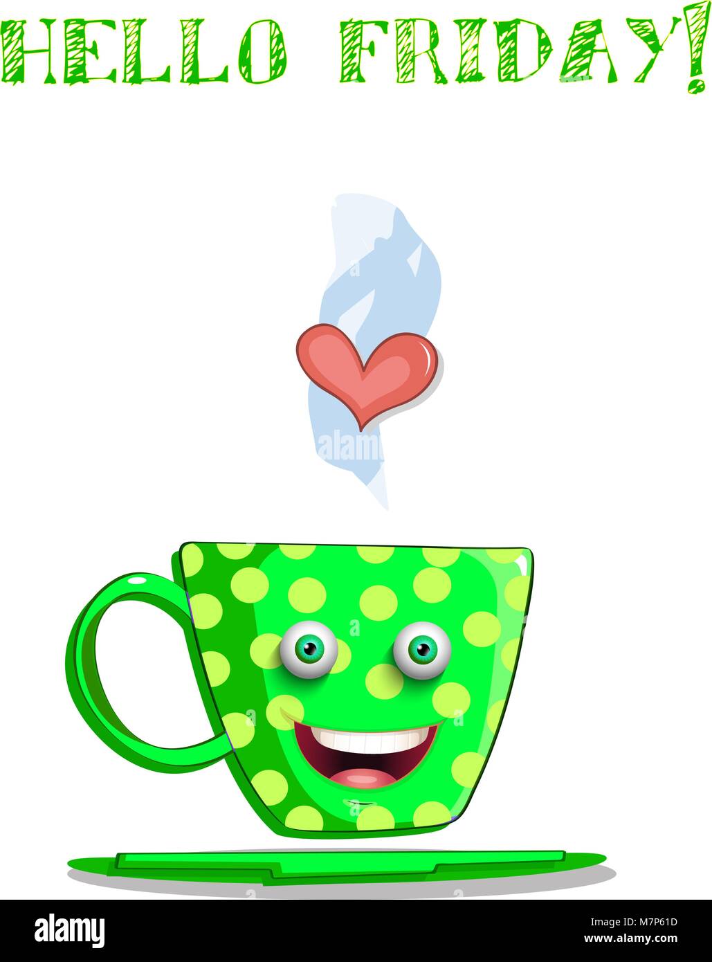 Smiling face heart eyes on Stock Vector Images - Alamy