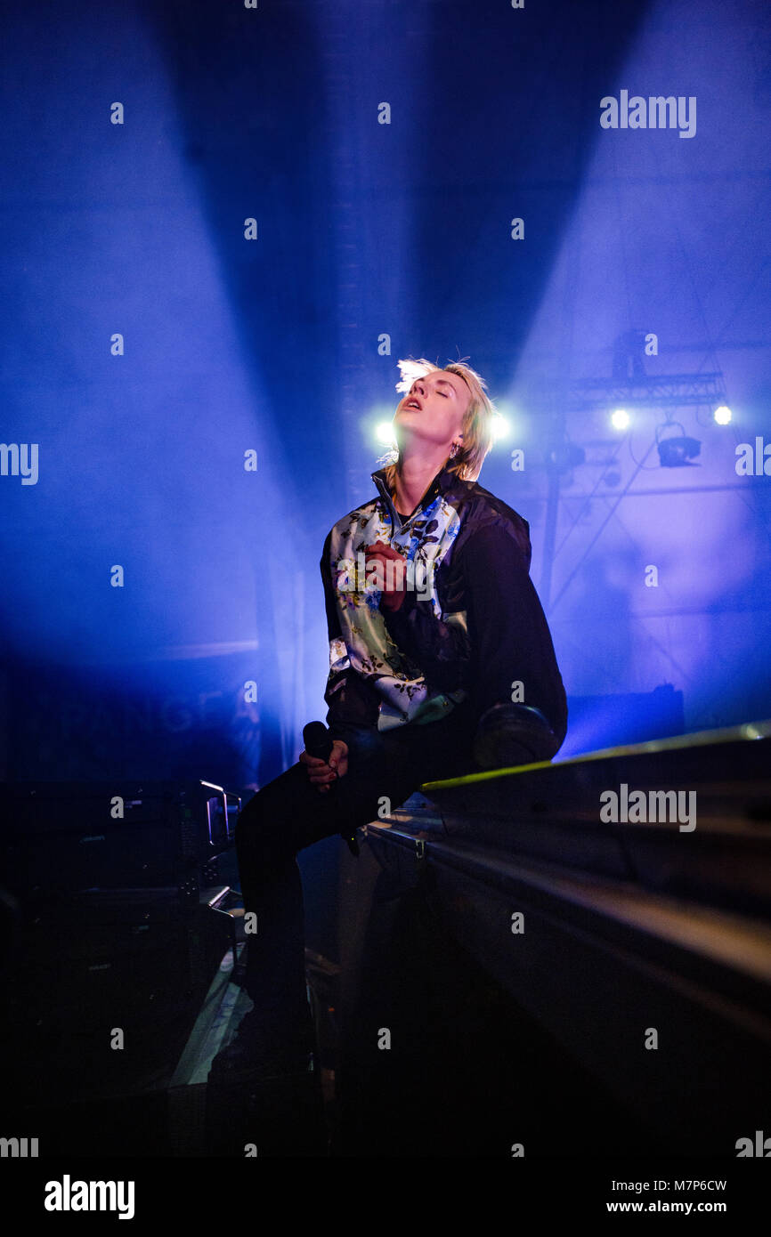 Norway, Bergen - March 10, 2018. The Danish singer, songwriter and ...